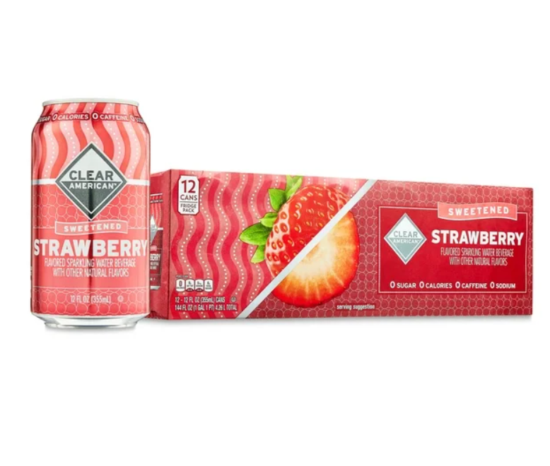 Clear American Strawberry Sparkling Water